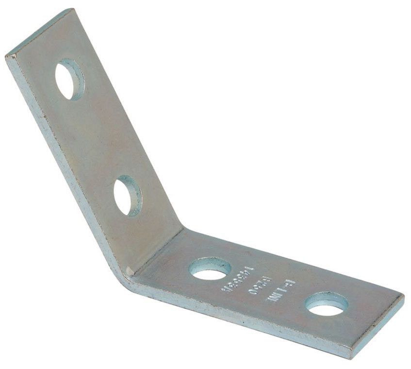 Superstrut 2hole 90 Degree Angle Strut Bracket Silver Galvanized