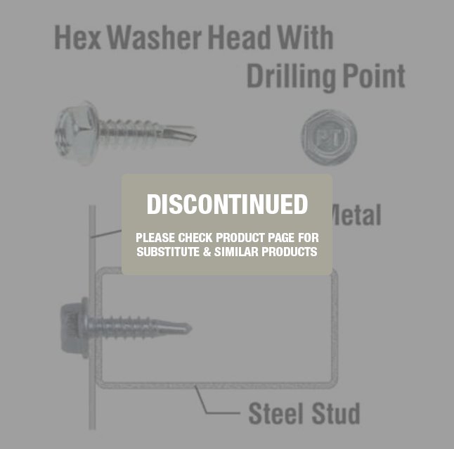 PRO-TWIST NHWD834-5 PACK HWH #8 X 3/4" TEK-2 POINT SELF-DRILLING SCREW ...